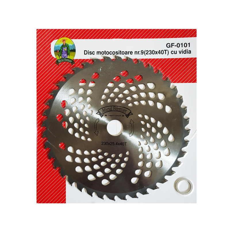 Disc motocoasa cu 40 dinti Vidia 230x25.4mm - Promotii, Livrare rapida ...